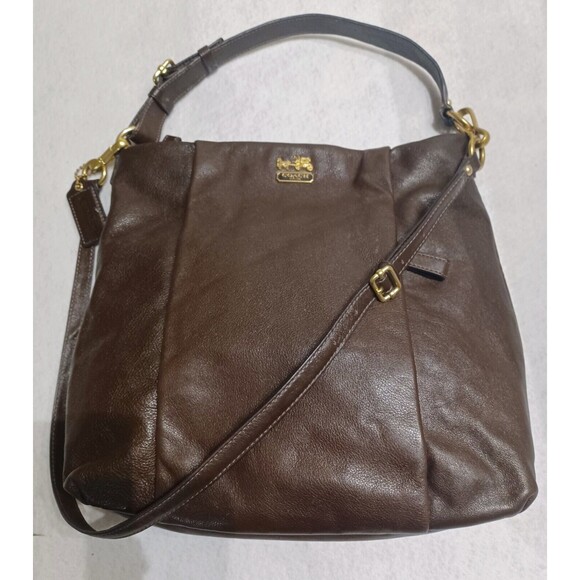 Coach | Bags | Coach Womens Brown Leather Madison Isabelle 2way ...